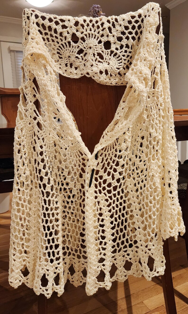 Hand Made Crochet Half Circle Lace Shawl. Silky Soft and Flowing. - Etsy
