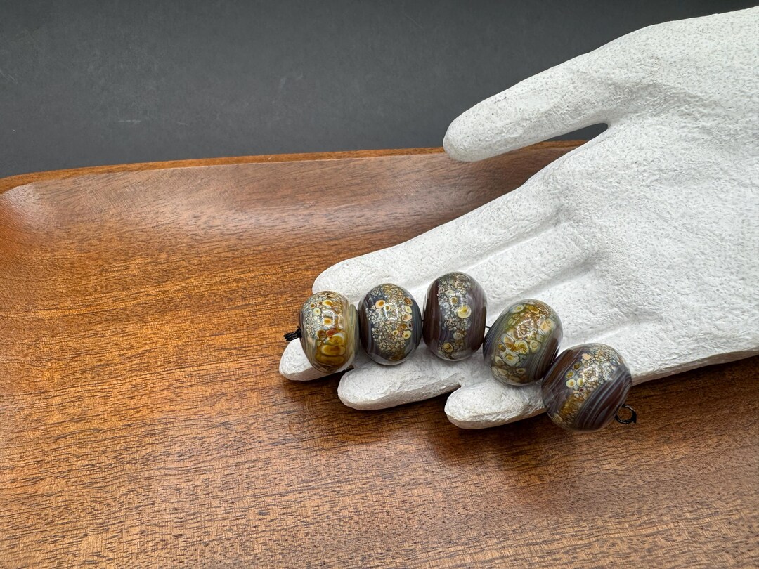 Large Lampwork Glass Beads, Lampwork Beads Set, Hollow Lampwork Beads ...