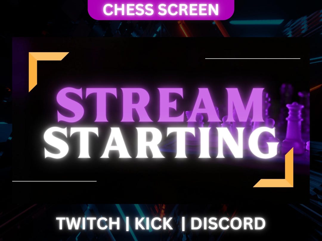 Chess Animated Twitch Overlay - Complete Stream Package - Made for ...