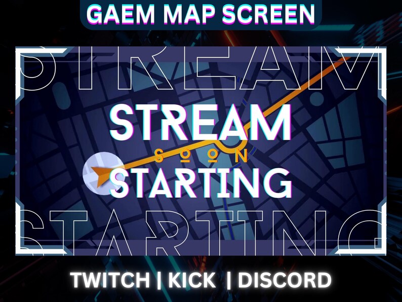 Game Map Overlay for Twitch/youtube/kick/discord | Twitch Animated Screens | Streaming Overlay ...