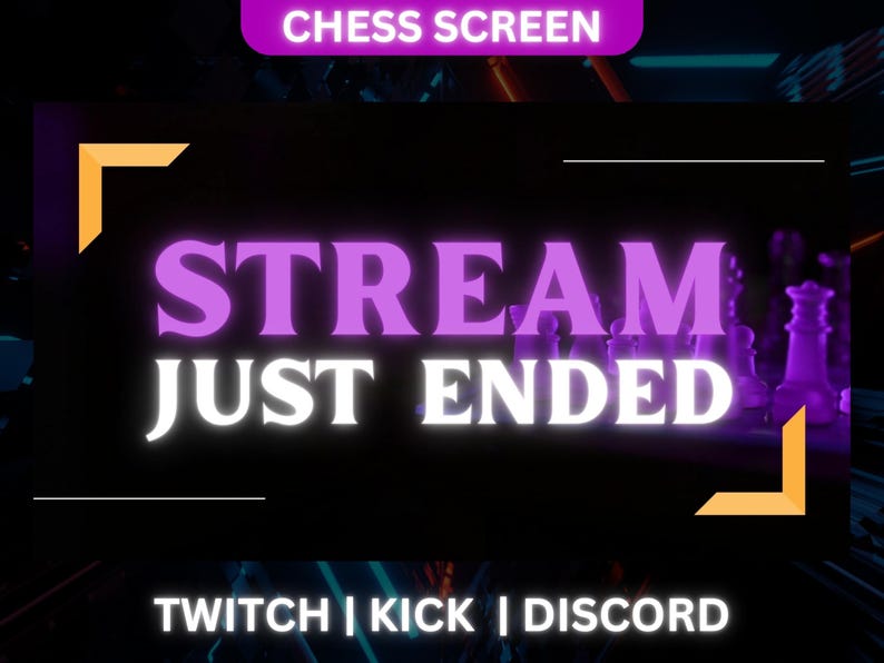 Chess Animated Twitch Overlay - Complete Stream Package - Made for ...