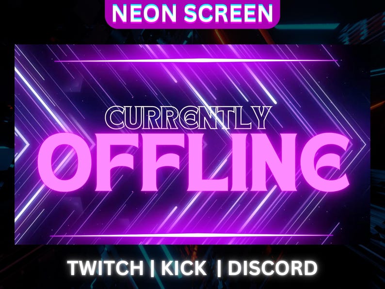 Animated Stream Package Neon Pink | Twitch Overlay | 4x Animated ...