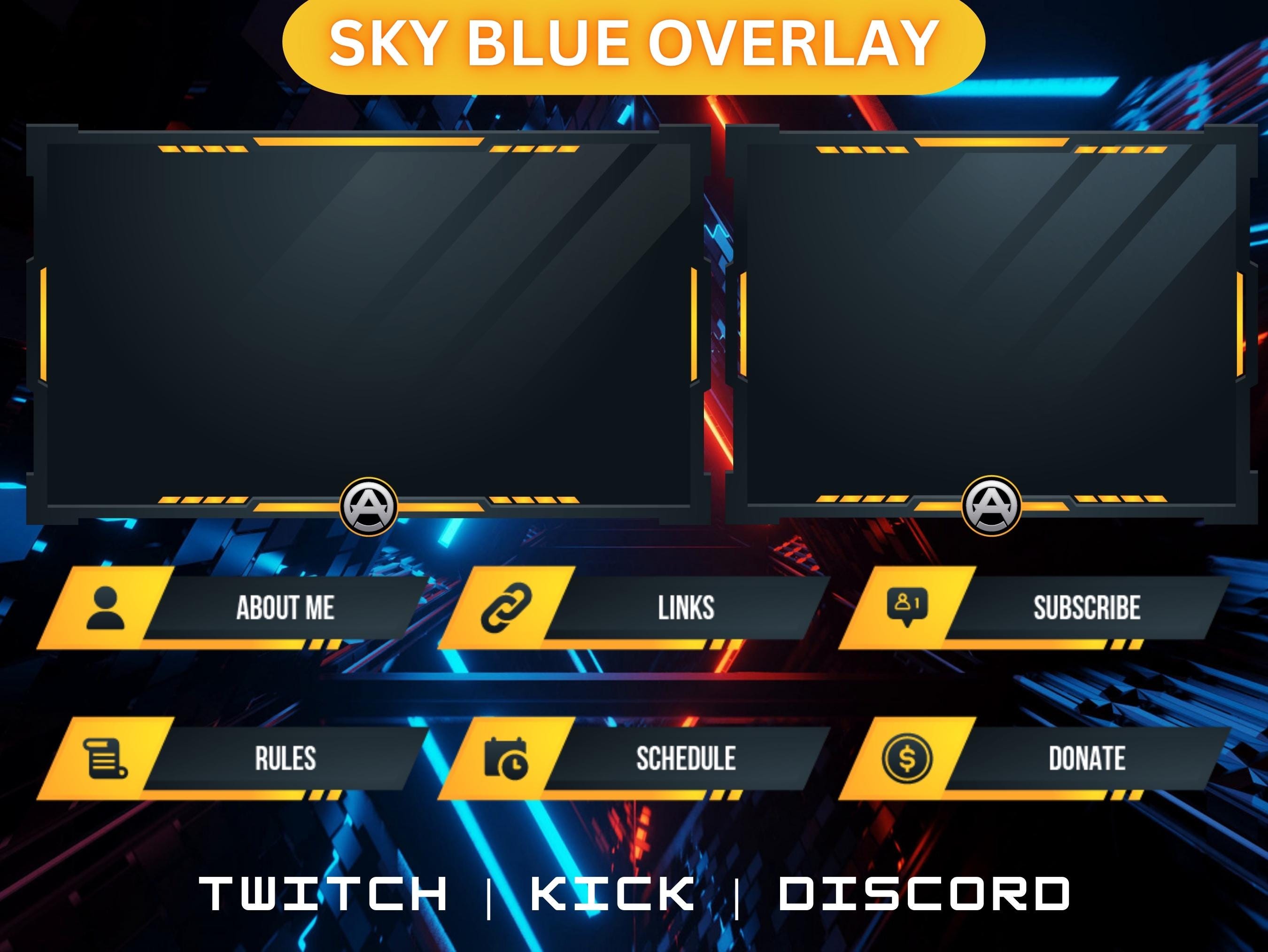 Static Twitch Overlays | Background Screen | Webcam Frame | Twitch ...