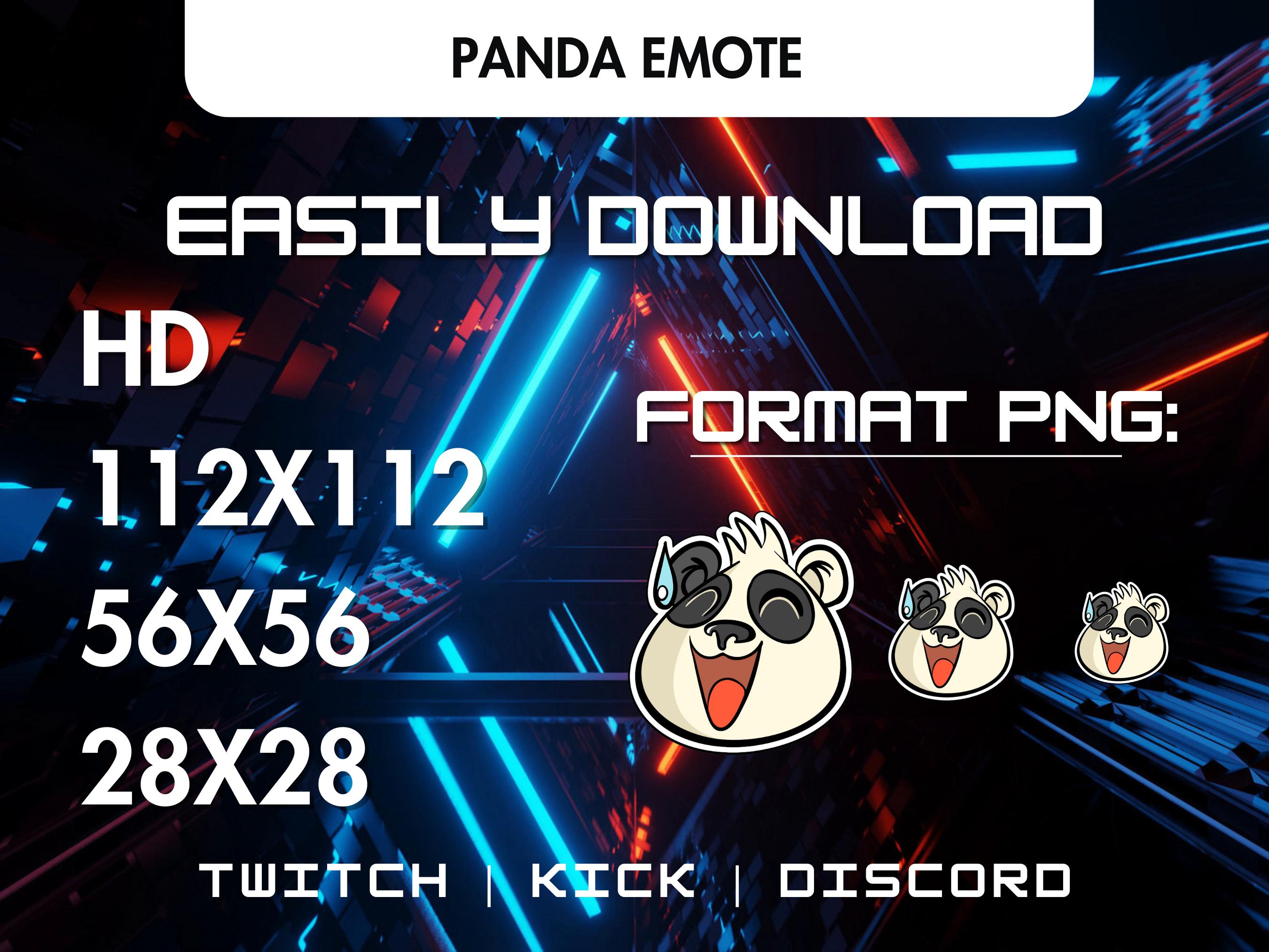 6 Panda Emotes Bundle | Twitch, Discord, Youtube | Cute Panda Facial ...