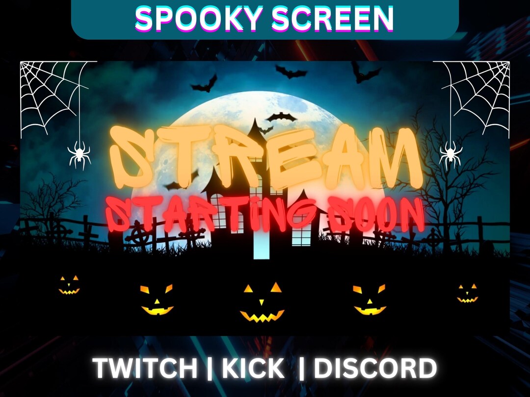 Twitch Spooky Stream Pack | Twitch Screen Overlay | Twitch Panels ...