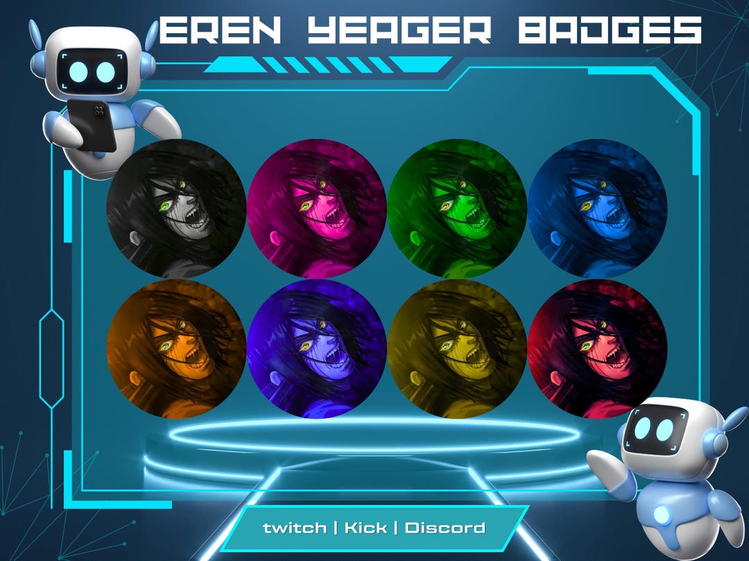 Anime Badges for Twitch | Twitch Sub & Bit Badges | Fictional Sub ...