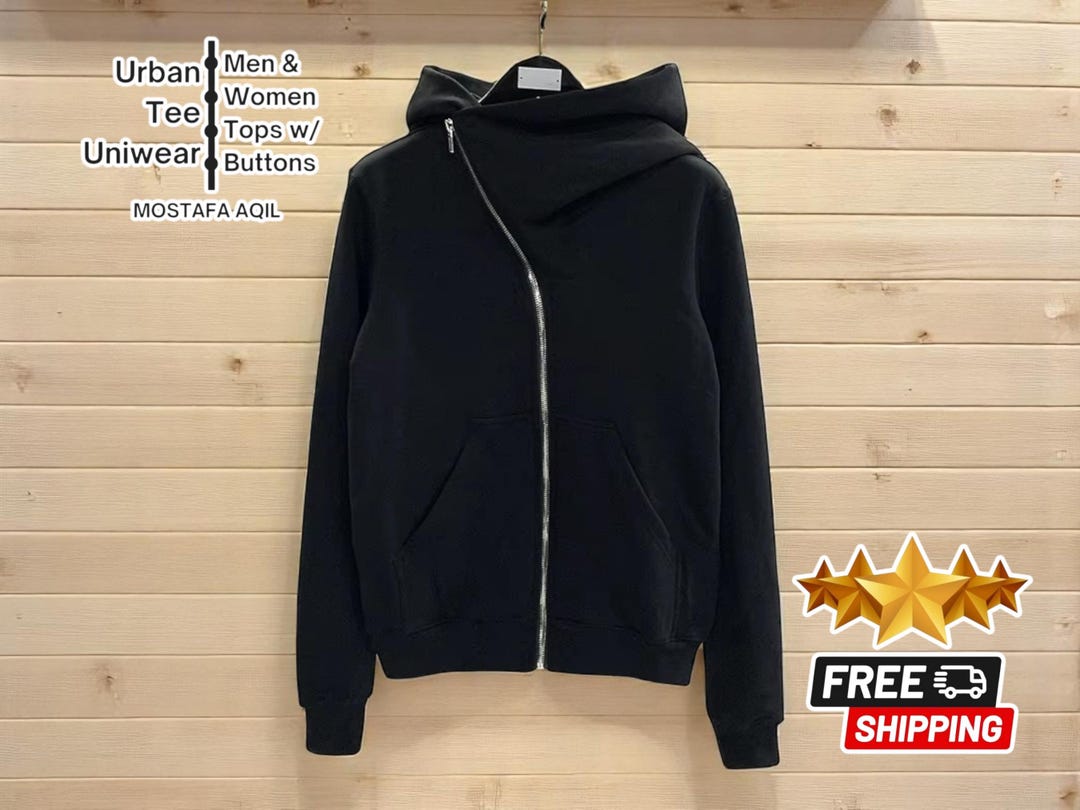 Techwear Hoodie Jacket | Urban Streetwear Sweatshirt | Cyberpunk ...