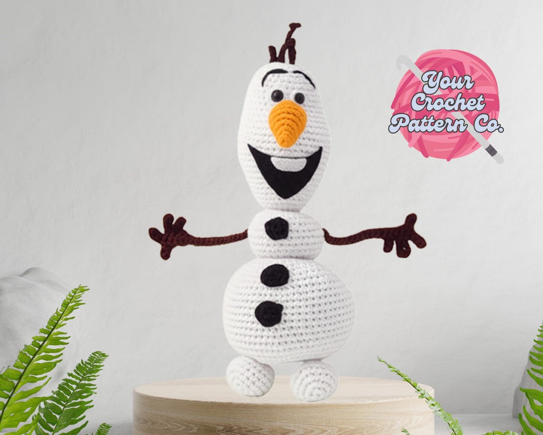 Olaf Crochet Pattern, Amigurumi Toy Pattern, Olaf Frozen Crochet ...