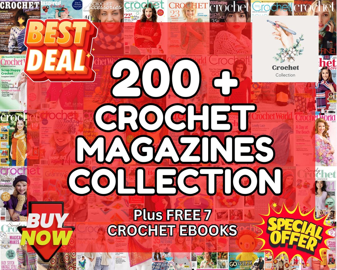 200+ Crochet Magazine Collection, Crochet, Crochet Patterns, Crochet ...