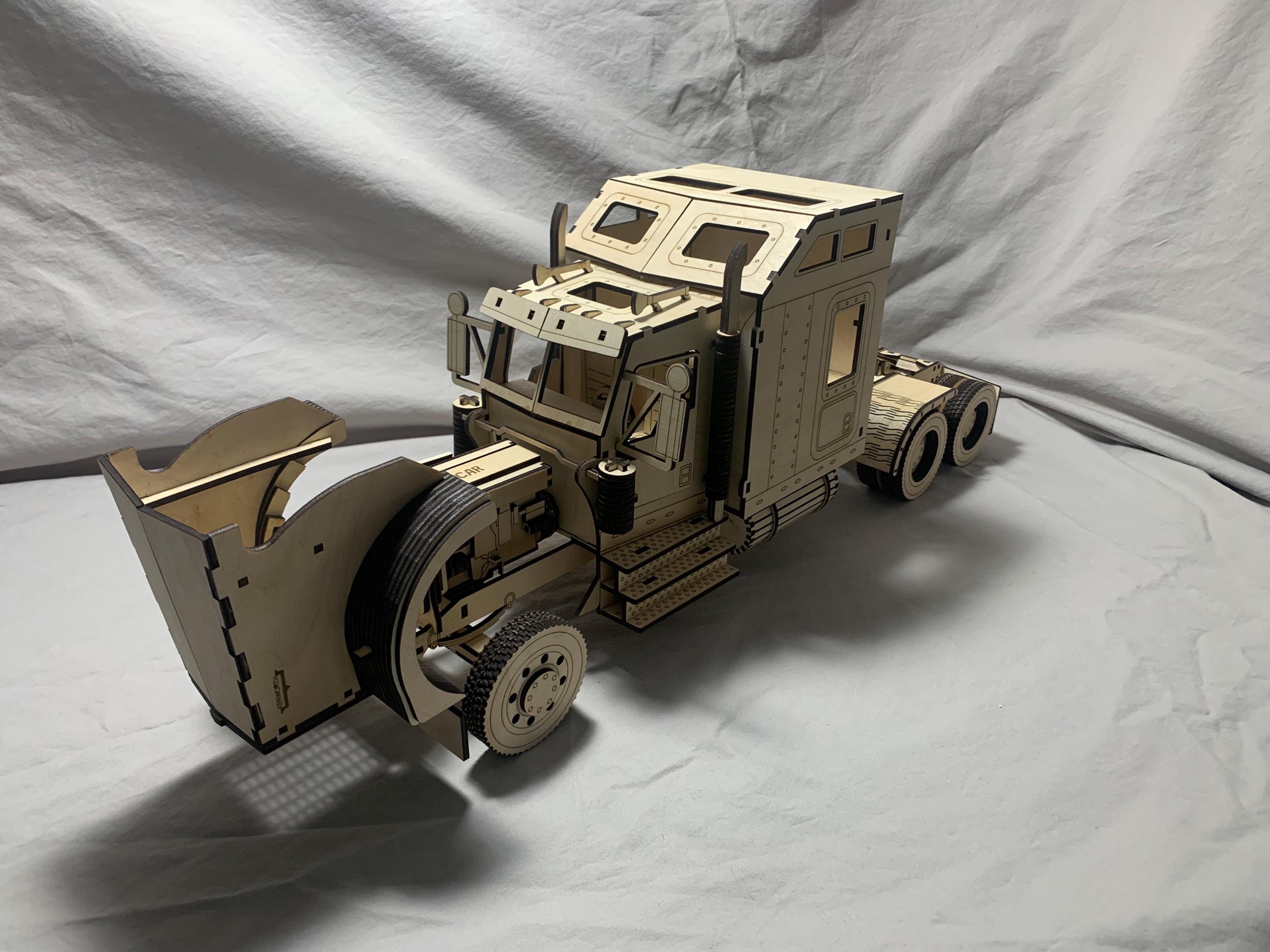 Kenworth W900L Semi Tractor With Sleeper Cab. Laser Cut File ...