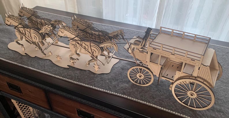 Wells Fargo Stagecoach With 4 Horses and Complete Harness. - Etsy