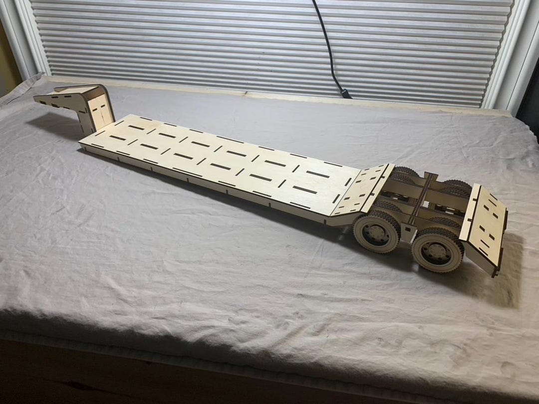 Lowboy Trailer for Kenworth . Laser Cut File, Approximately 145 Pieces ...