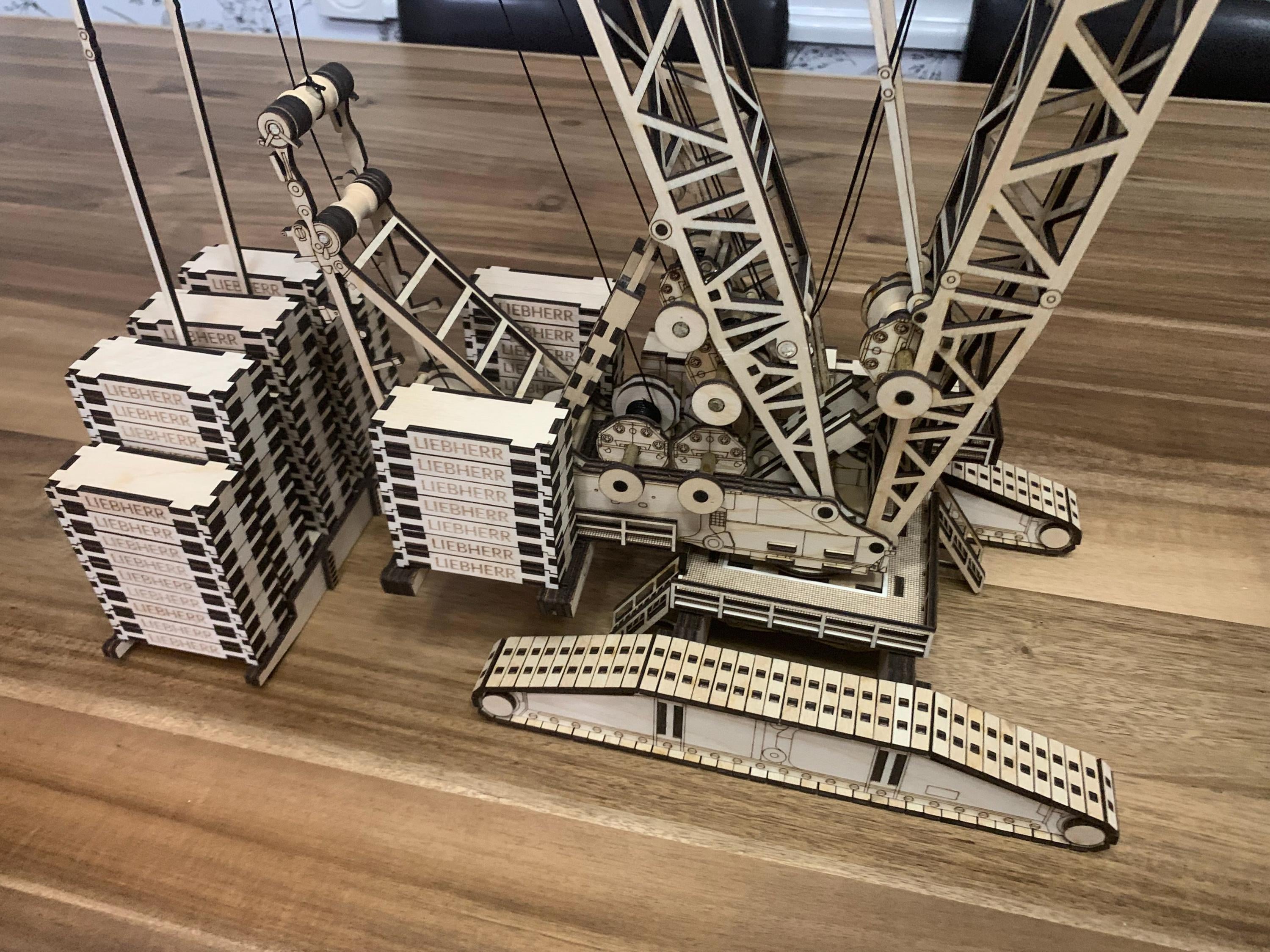 Liebherr Crane LR13000, Track Crane , Laser Cut File, Approximately ...