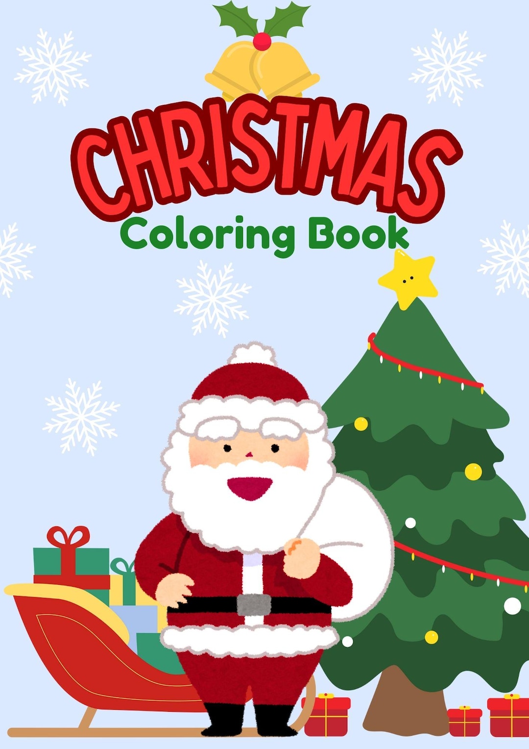 Christmas Coloring Book for Kids 20 Pages - Etsy