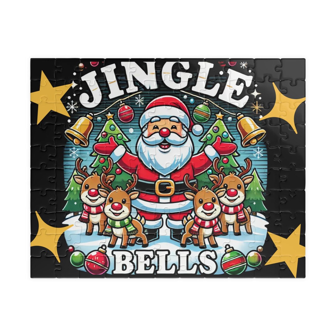 Jingle Bells Christmas Puzzle 110, 252, 520, 1014-piece Holiday Fun - Etsy