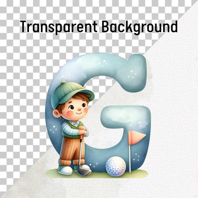 Sports Alphabet Clipart: PNG Letters for Nursery Decor (digital ...