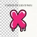 Graffiti Alphabet Pink Color PNG, Dripping Bubble Graffiti Letters ...