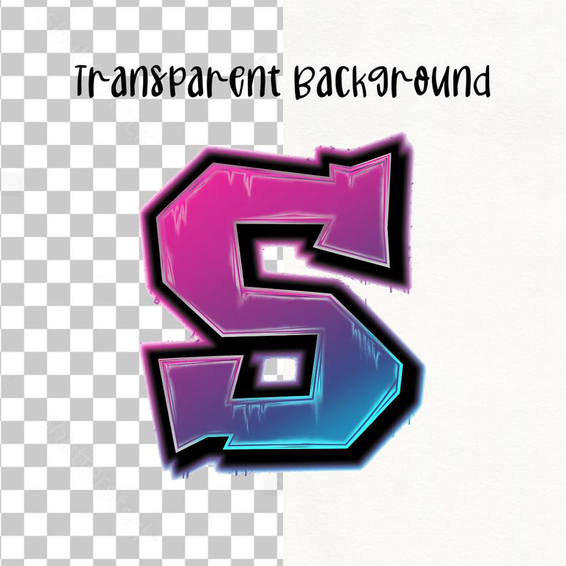 Graffiti Alphabet PNG: Urban Font Designs (commercial Use) (digital ...