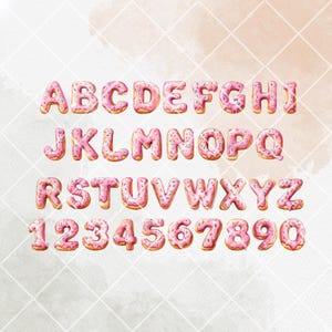 Chocolate & Cookie Alphabet Clipart Bundle PNG | Sweet Font Pack ...