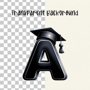 Graduation Alphabet Clipart, Diploma Letter PNG Designs, Graduation ...