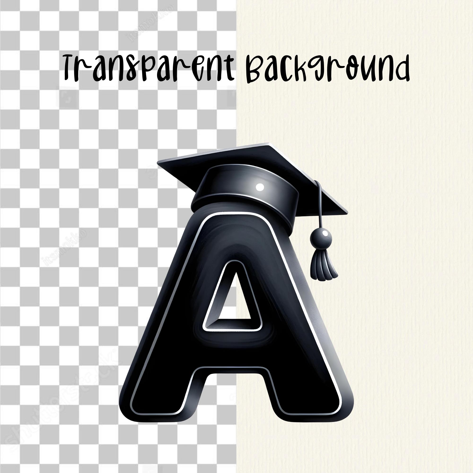 Graduation Alphabet Clipart, Diploma Letter PNG Designs, Graduation ...