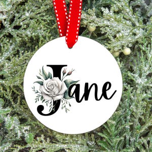 Watercolor Flowers Alphabet PNG, White Rose Black Alphabets Clipart ...