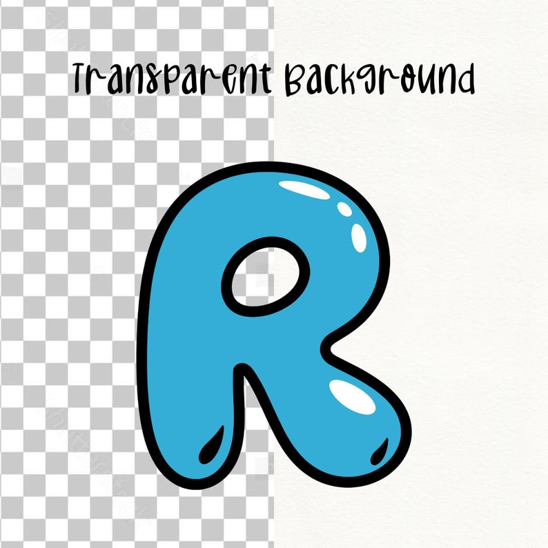 Blue Dripping Graffiti Alphabet PNG: Bubble Font (digital Download) - Etsy