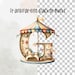 Carousel Alphabet Clipart: Vintage Carnival Letters PNG (digital ...