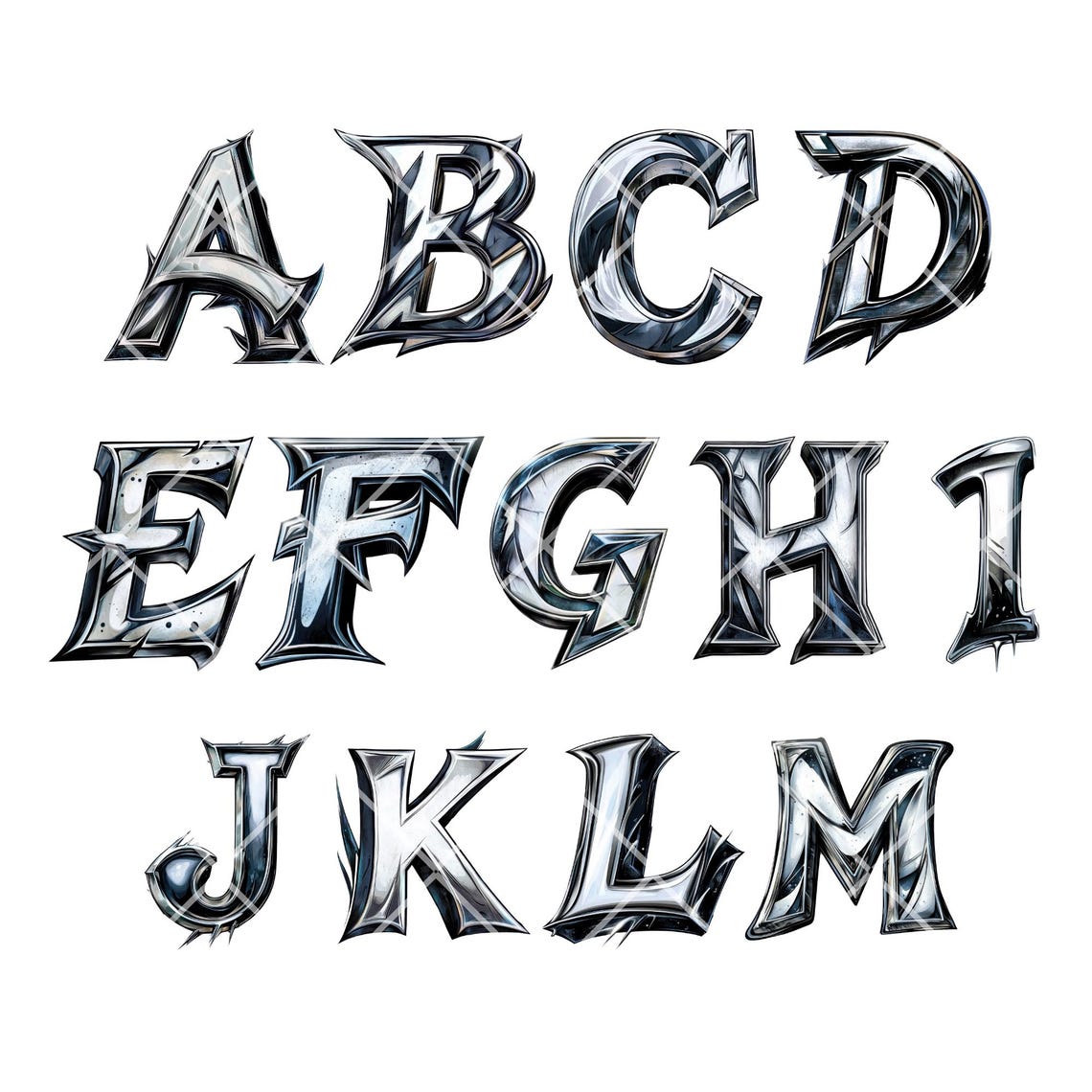 Dripping Graffiti Font: Urban PNG Alphabet Designs (digital Download ...