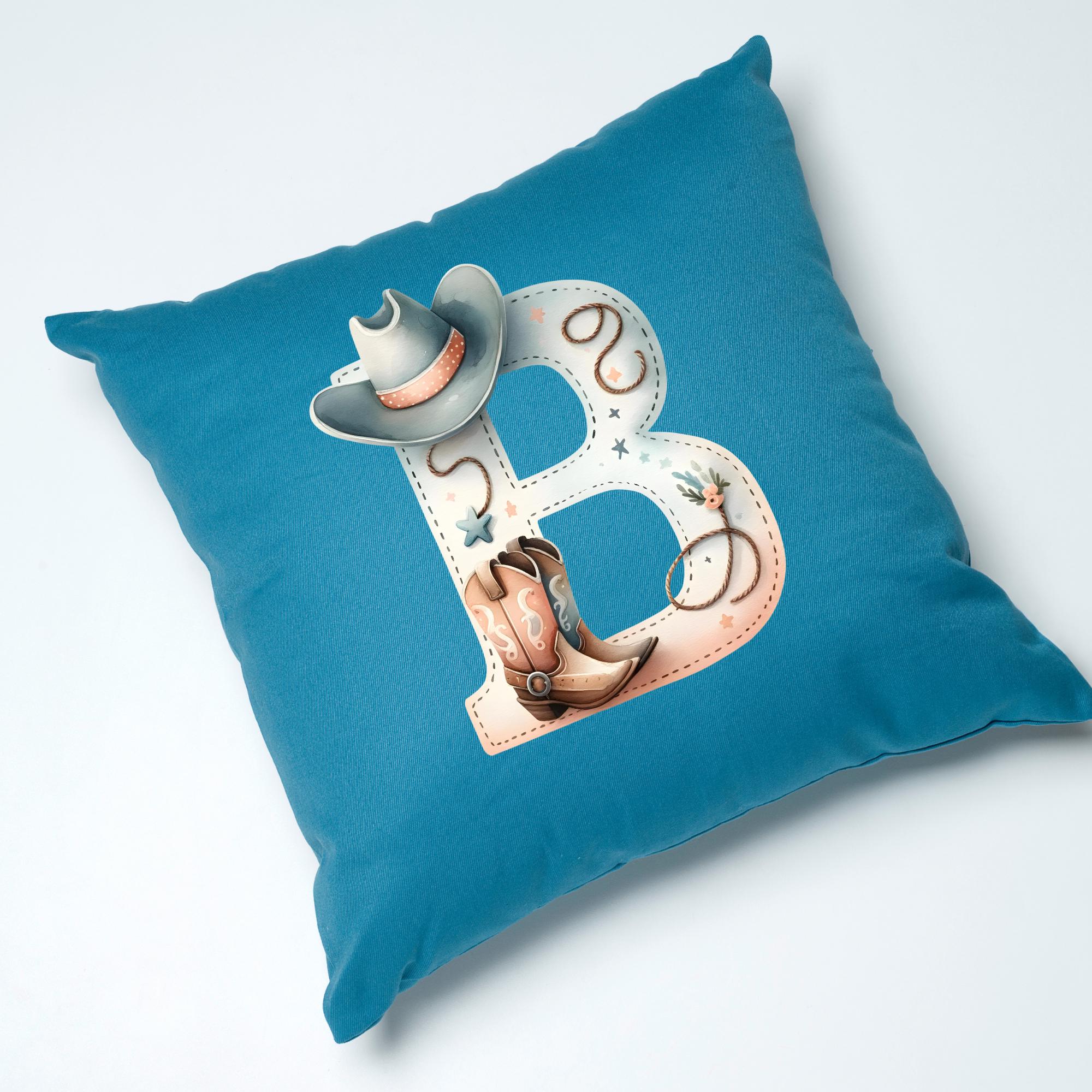 Cowboy Alphabet Clipart, Western Rodeo Letters PNG Designs, Rustic Wild ...