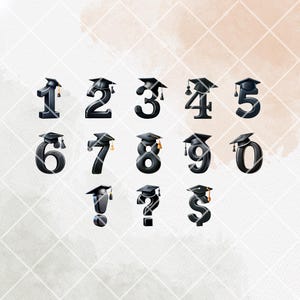 Graduation Alphabet Clipart, Diploma Letter PNG Designs, Graduation ...