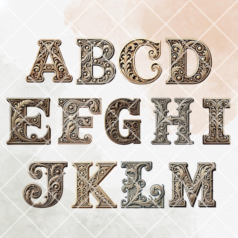 Historical Typography, Vintage Lettering PNG Designs, Retro Font, Old ...