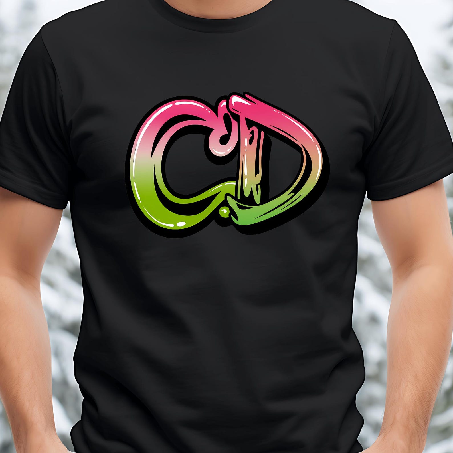 Pink-green Graffiti Alphabet: Urban PNG Designs (digital Download) - Etsy