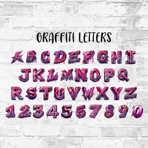 Graffiti Alphabet PNG Bundle: Urban Font Designs (digital Download) - Etsy