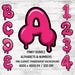 Graffiti Alphabet Pink Color PNG, Dripping Bubble Graffiti Letters ...