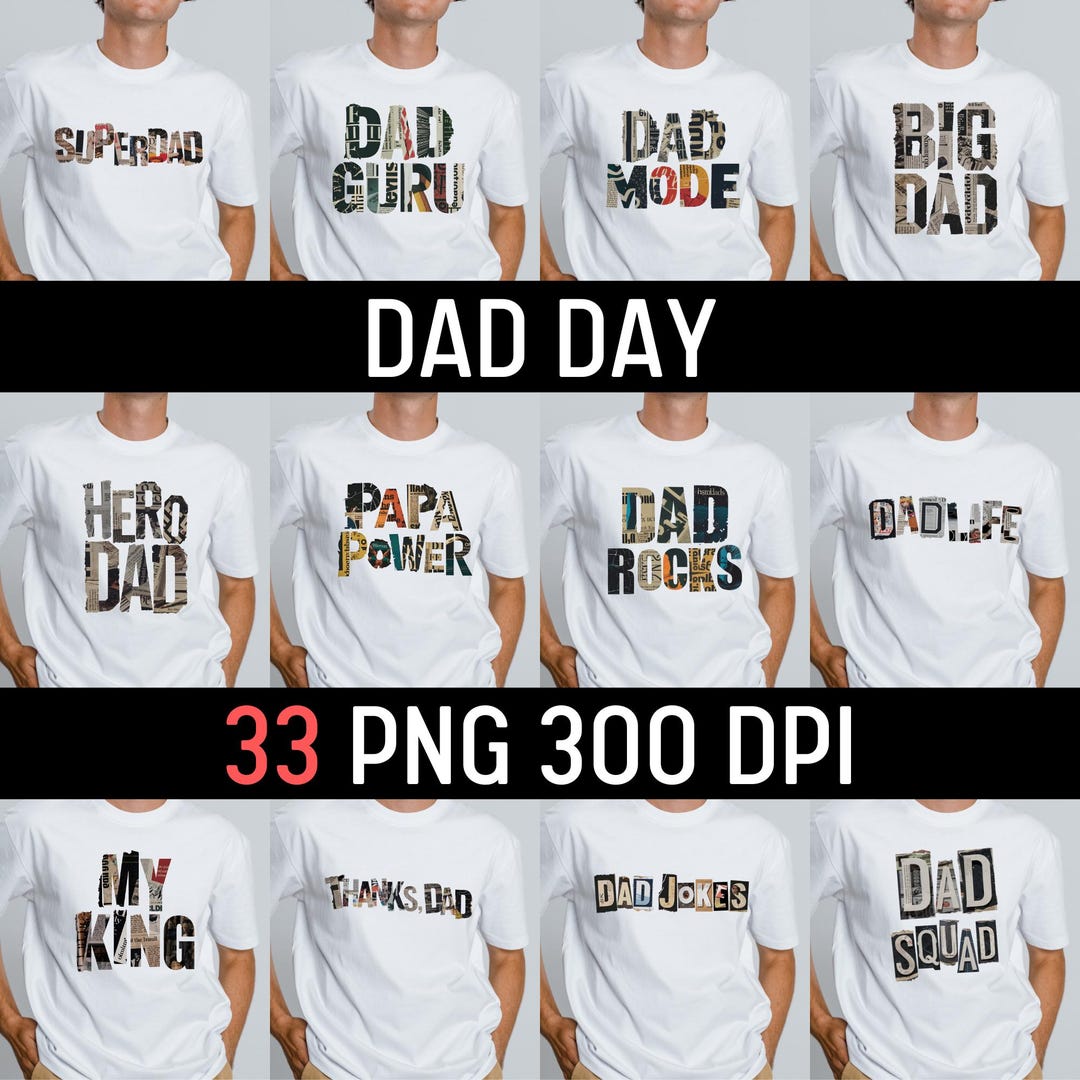 DAD Day Letters PNG, Magazine Cutout Alphabet, Burn Book Font, Ransom ...