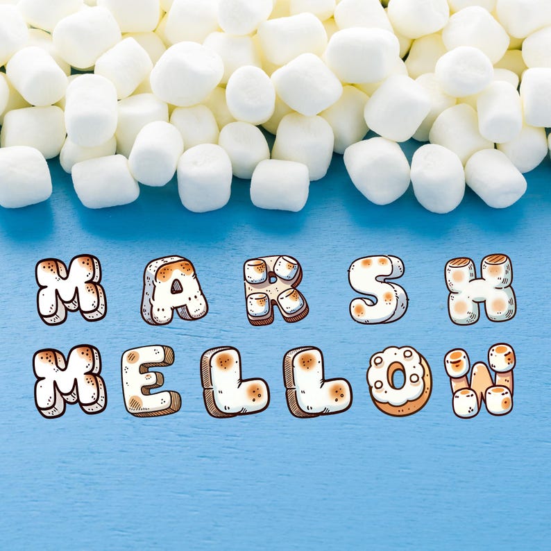 Toasting Marshmallow Alphabet Set | Fun Edible Letters for Crafts ...