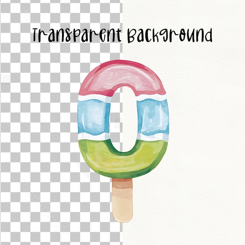 Ice Cream Stick Alphabet PNG Clipart: Summer Classroom Decor (digital ...