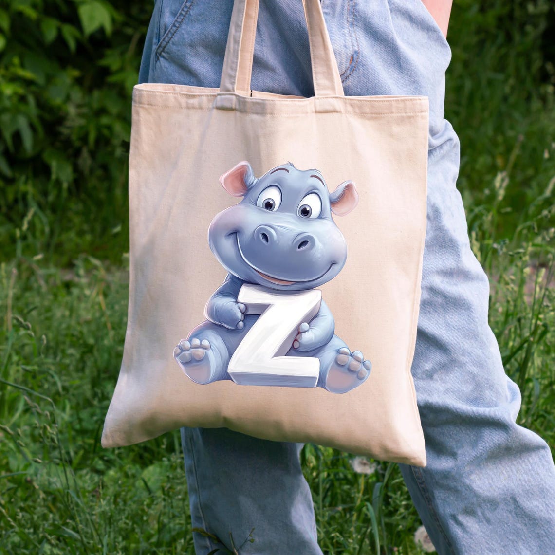 Cute Baby Hippo Alphabet Clipart, Adorable Hippo Letters PNG ...