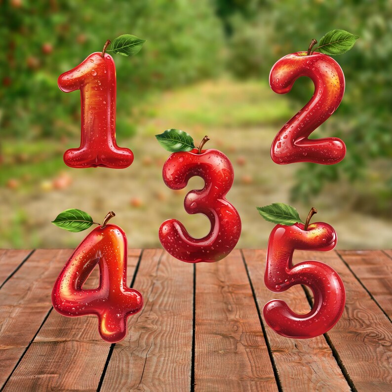 3D Apple Alphabet PNG Clipart, Realistic Fruit Font, Red Apple, Fruit ...