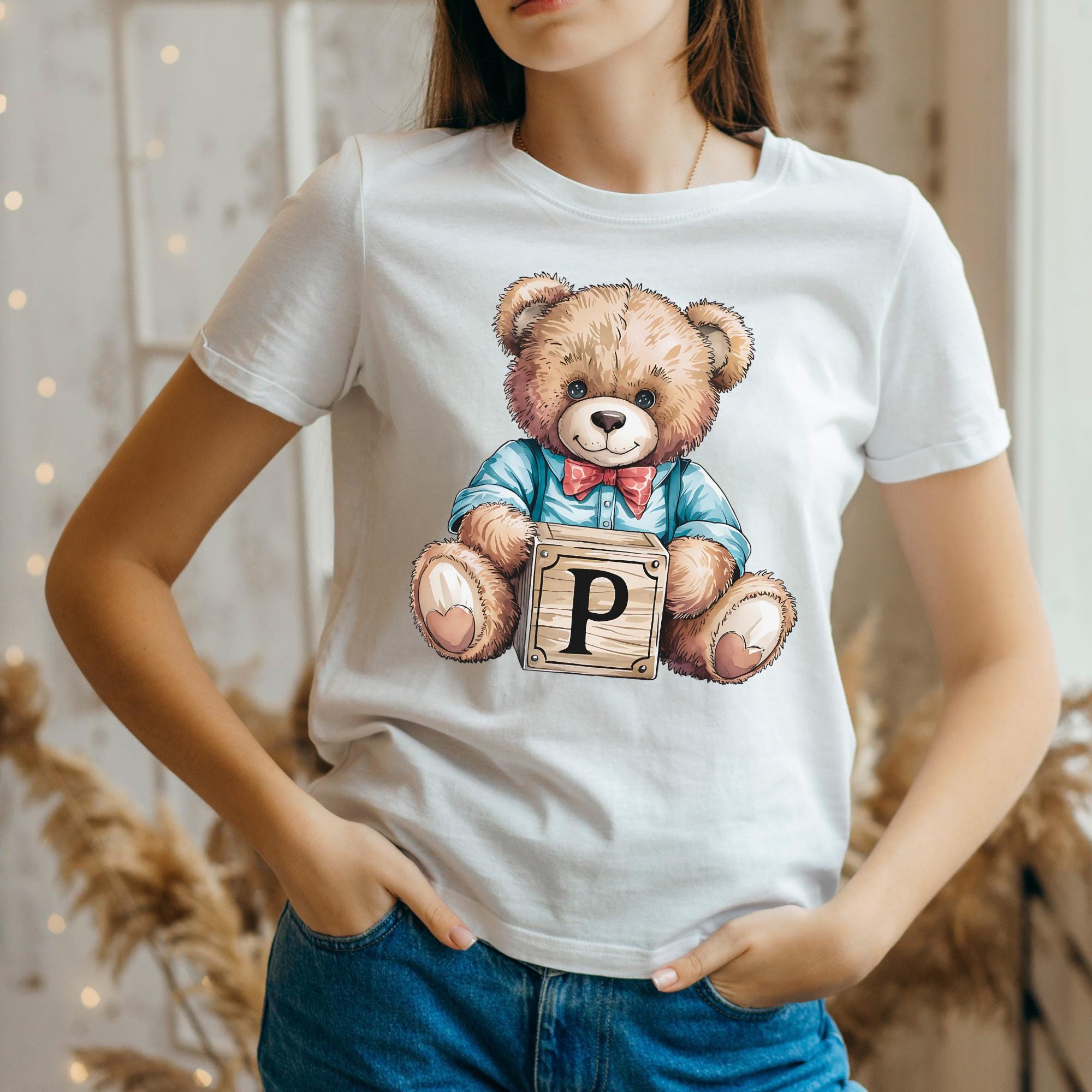 Teddy Bear Alphabet Nursery Clipart for Kids Room Decor, Printable ...