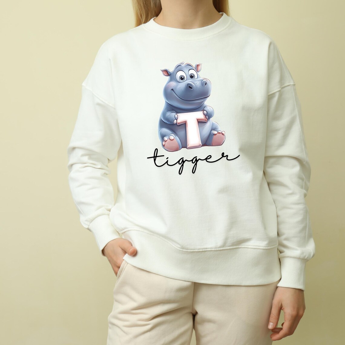 Cute Baby Hippo Alphabet Clipart, Adorable Hippo Letters PNG ...