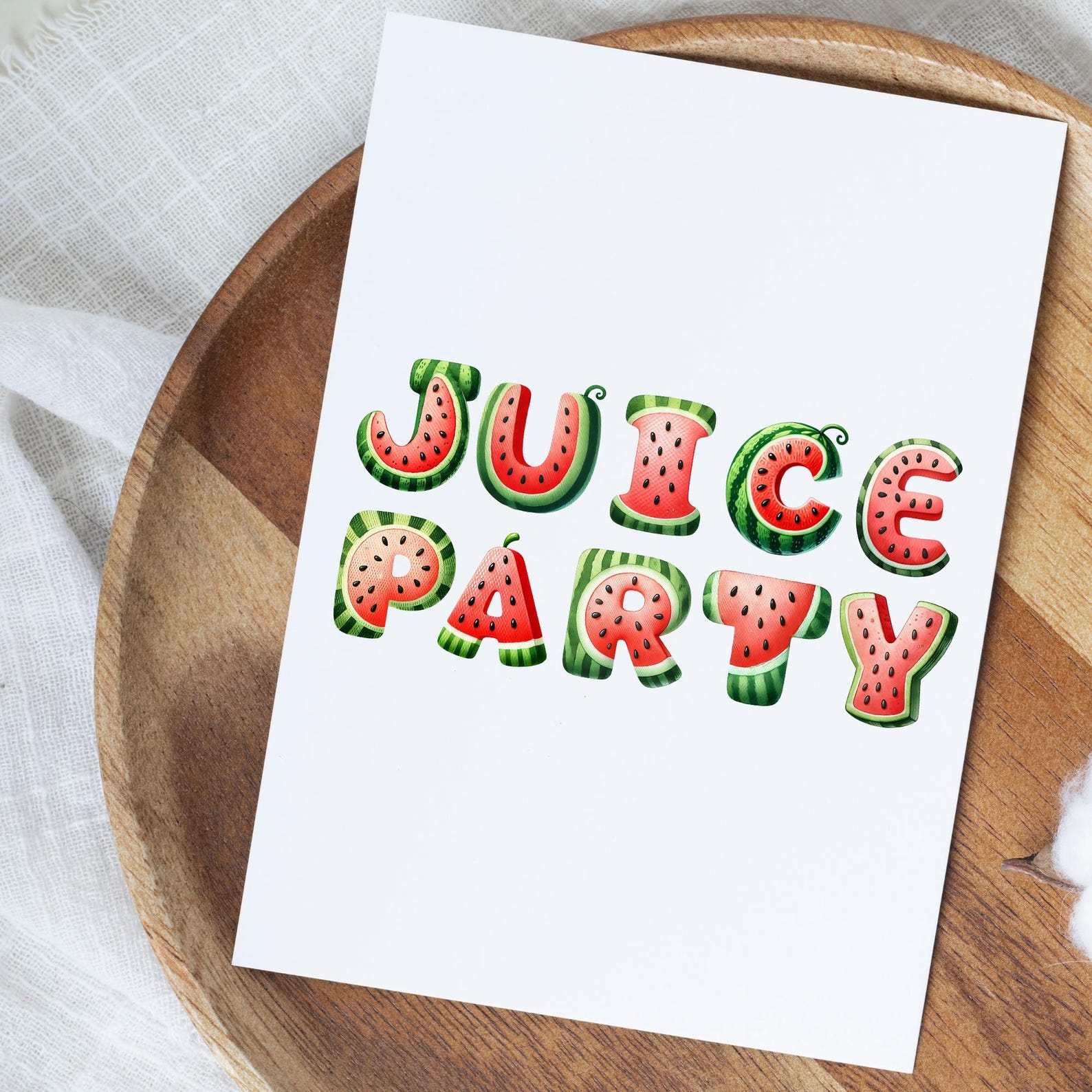 Watermelon Alphabet Clip Art: Summer Watercolor Font (digital Download ...