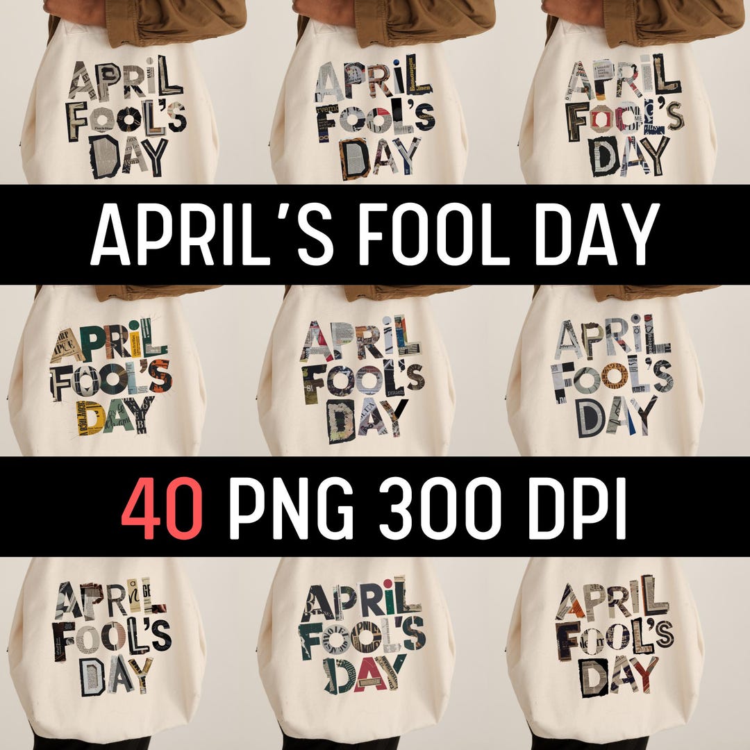 April's Fool Day Letters PNG, Magazine Cutout Alphabet, Scrapbooking ...