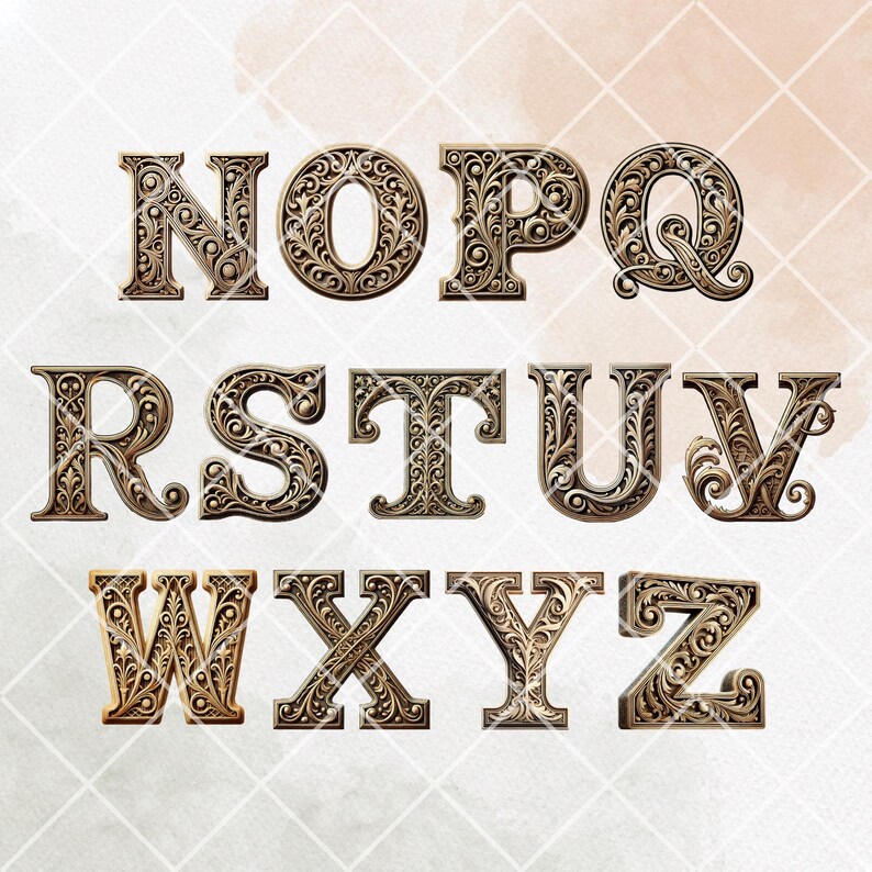 Historical Typography, Vintage Lettering PNG Designs, Retro Font, Old ...