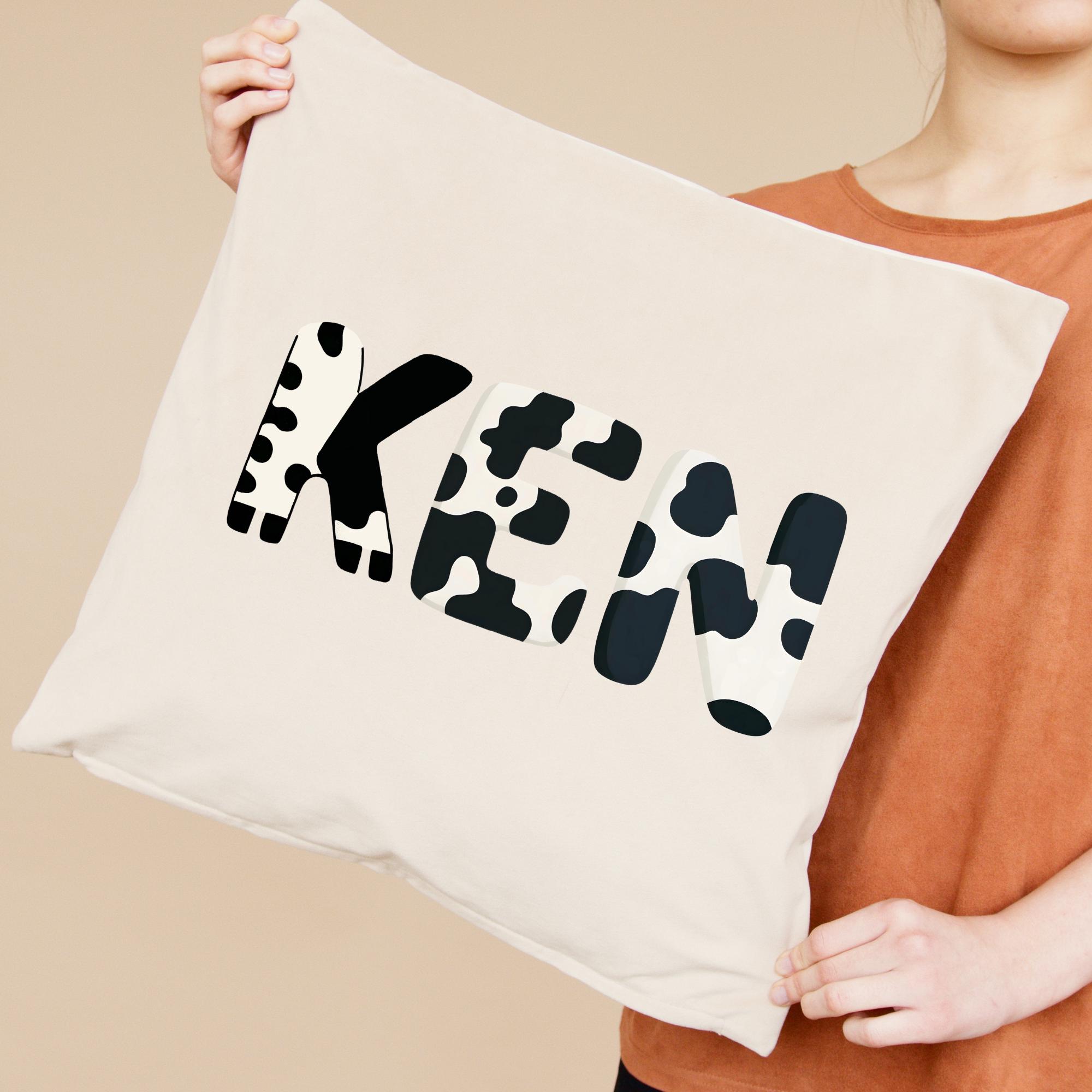 Cow Print Alphabet Clipart, Farm Animal Letters PNG, Black and White ...