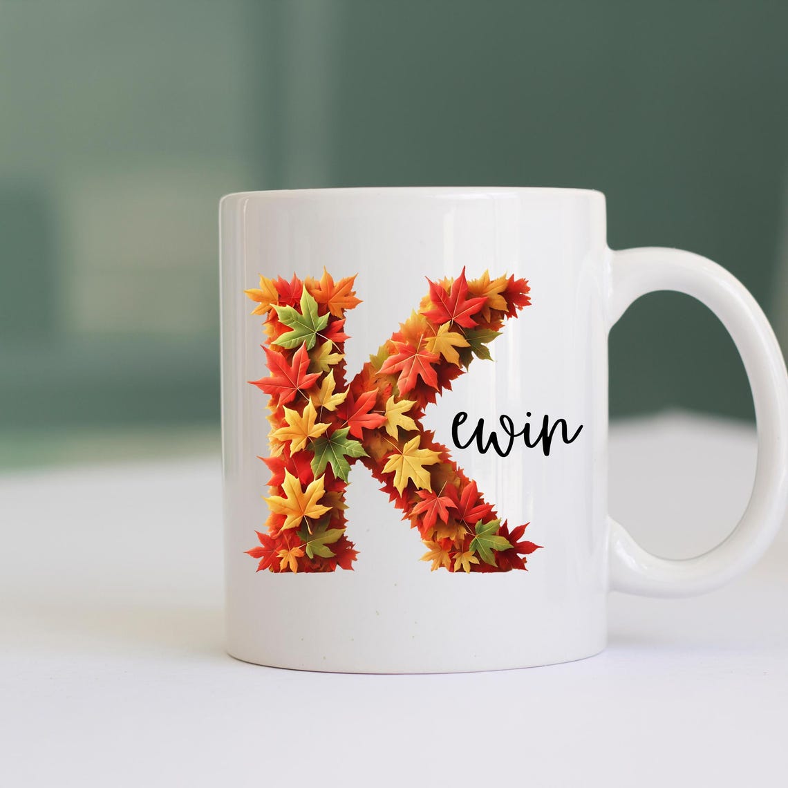 Autumn Maple Leaf Alphabet Clipart: Watercolor PNG Designs (digital ...