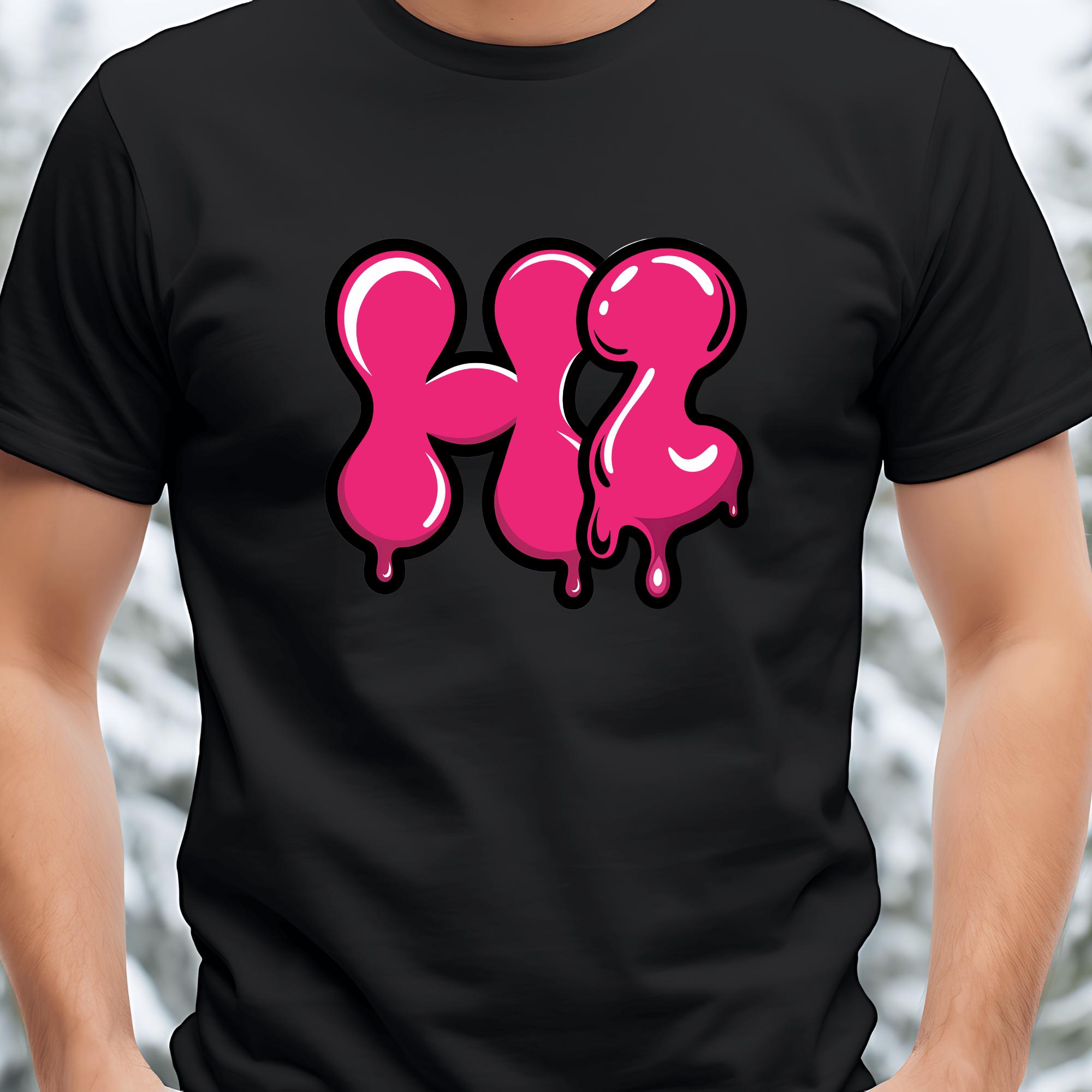 Graffiti Alphabet Pink Color PNG, Dripping Bubble Graffiti Letters ...