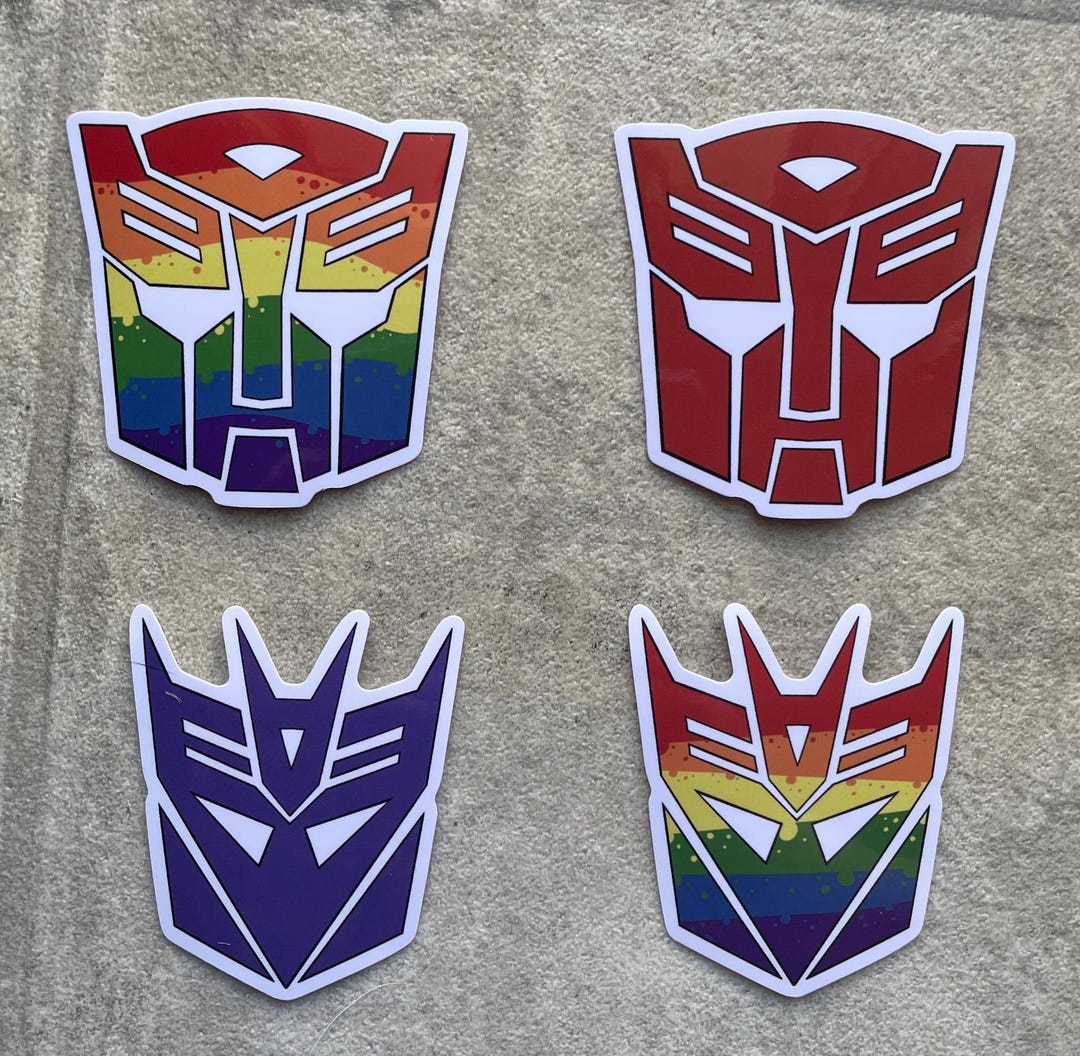 Transformers Stickers Pride Stickers - Etsy