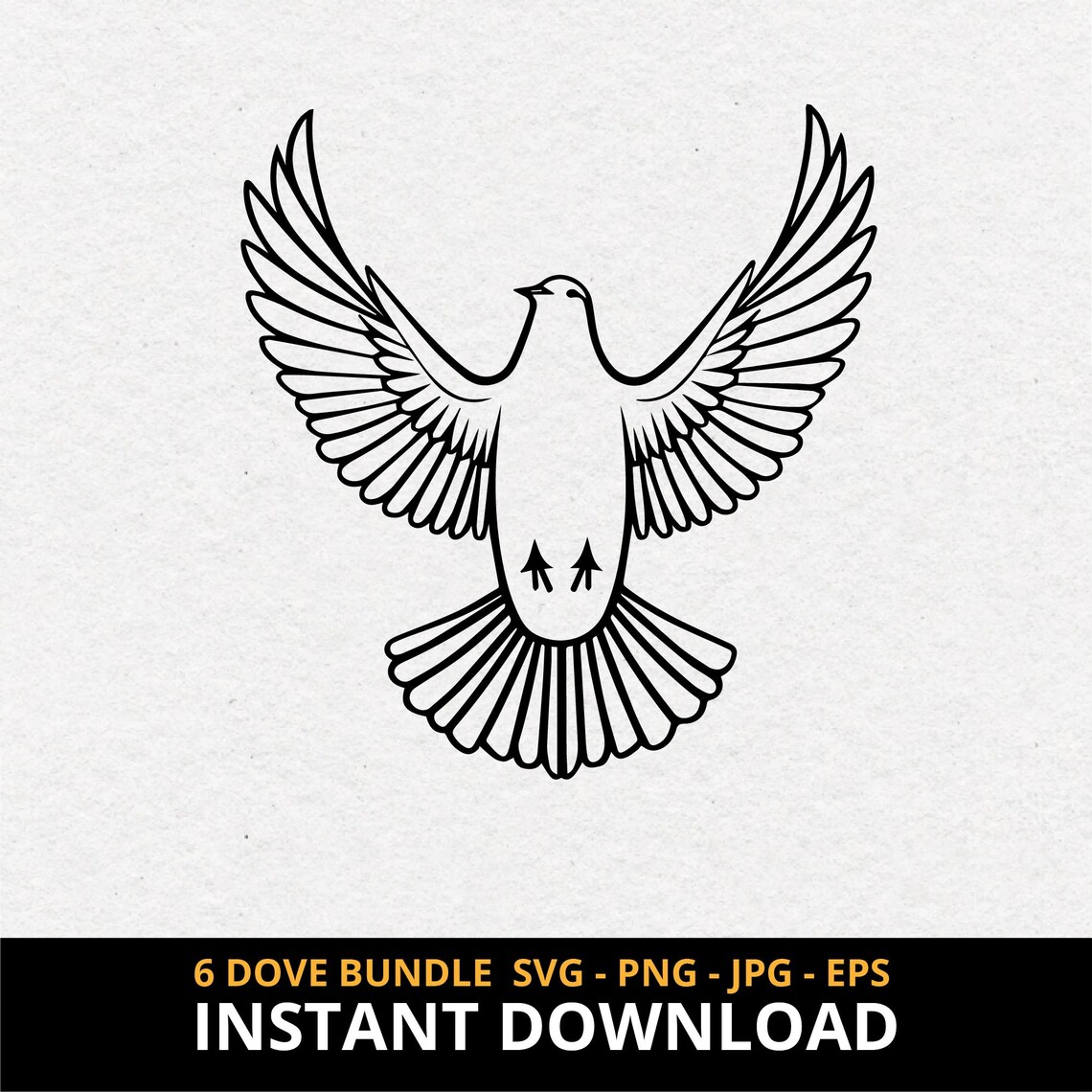 Flying Dove Svg Bundle, 6 Pigeon Svg Cut Files, Bird Svg Png Files ...
